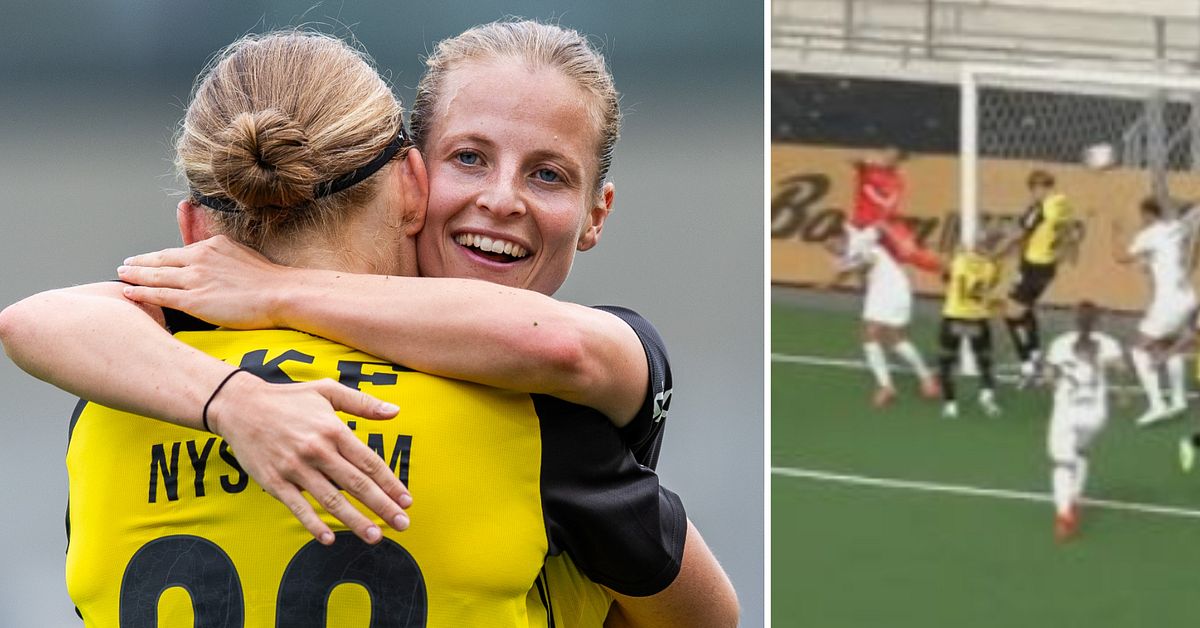 Fotboll: Anna Anvegård och Paulina Nyström visade vägen när Häcken krossade AIK | SVT Sport