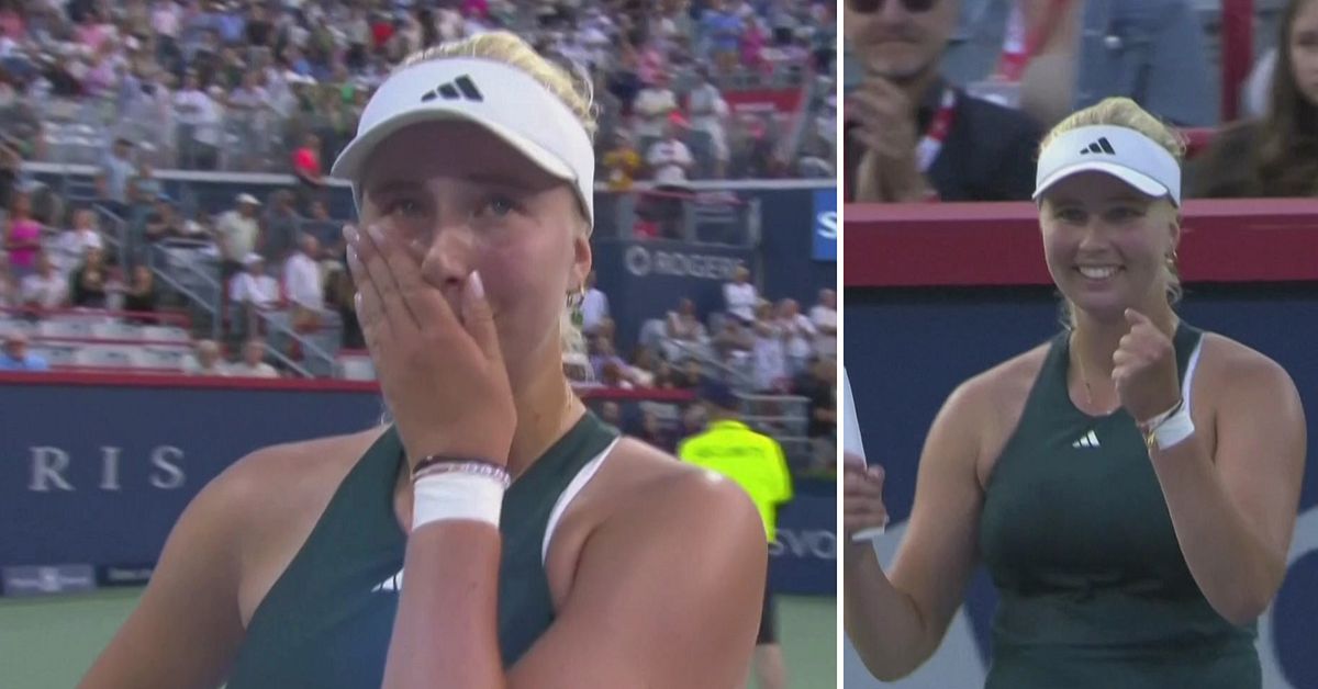 Tennis: Clara Tauson tårögd efter seger i Canadian Open: ”Spelade för ...