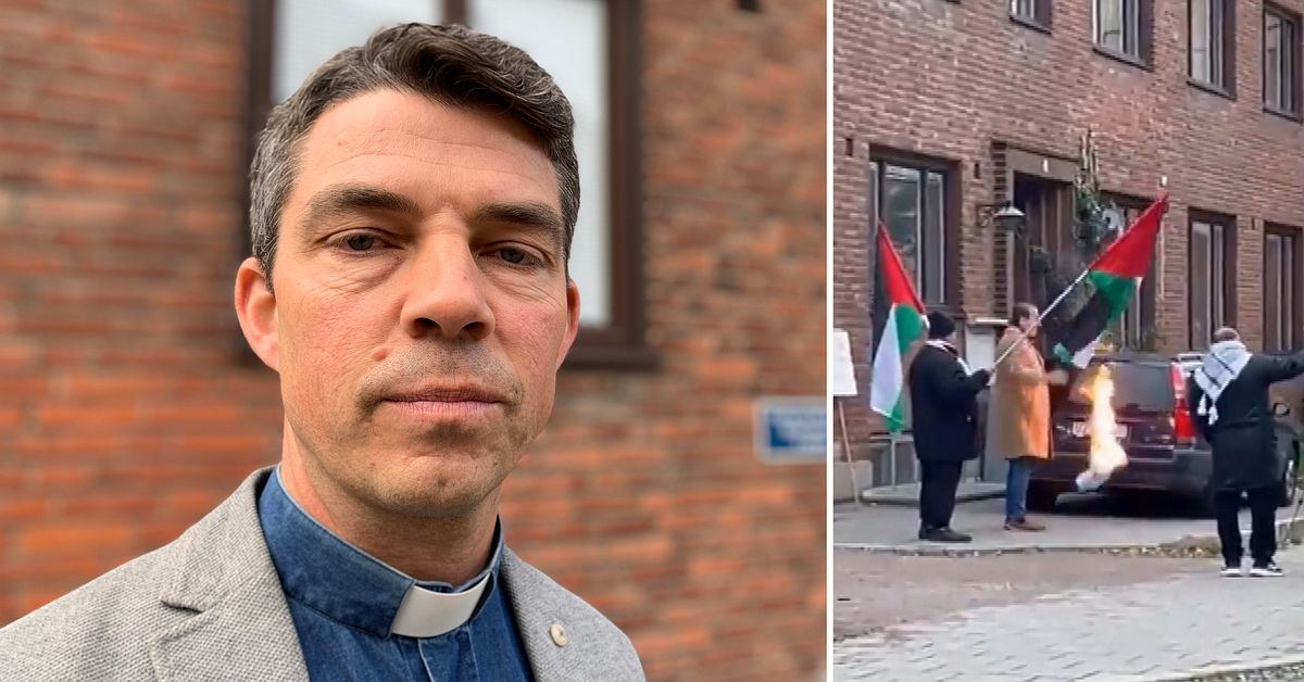 Israels flagga brändes på Betaniakyrkans mark i Malmö: ”Upprörd, ledsen ...