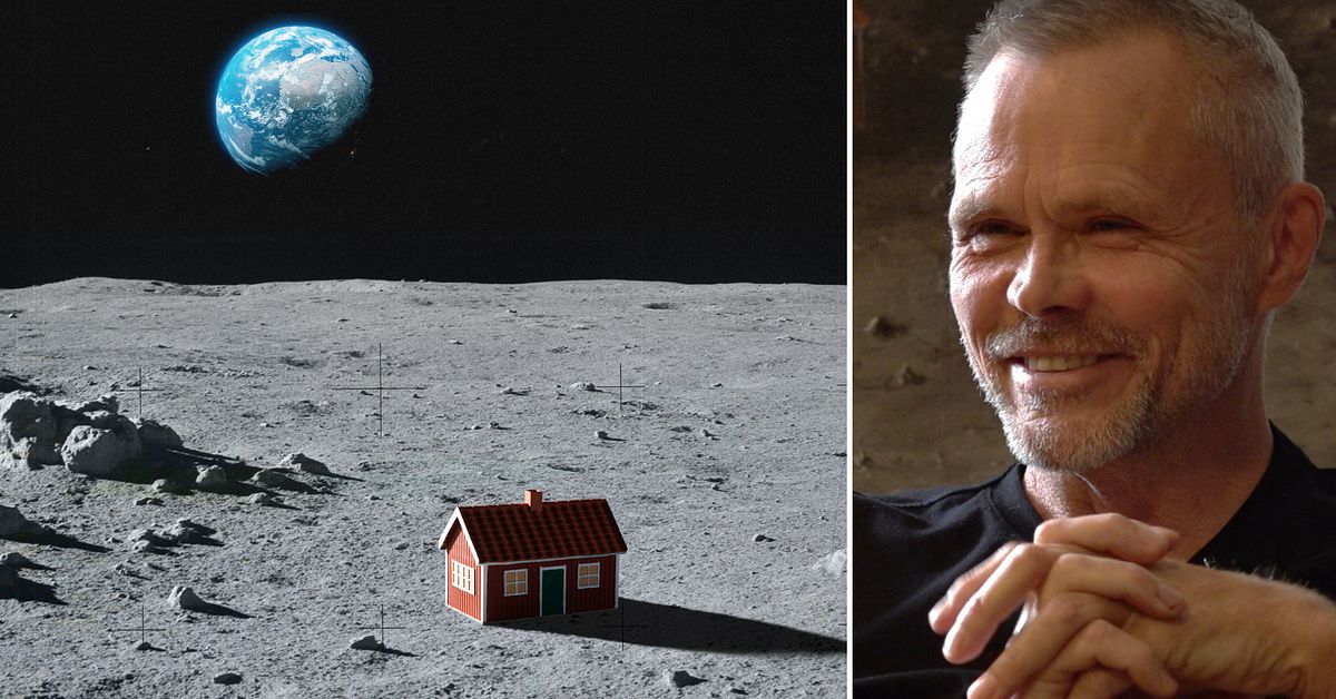 Efter 25 års kamp – nu ska Genbergs röda stuga skjutas upp till månen ...