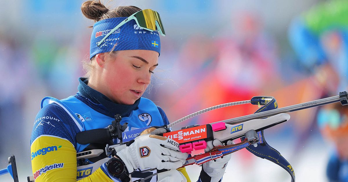 Skidskytte: Topplopp av Sara Andersson – efter en halvtimmes väntan var ...