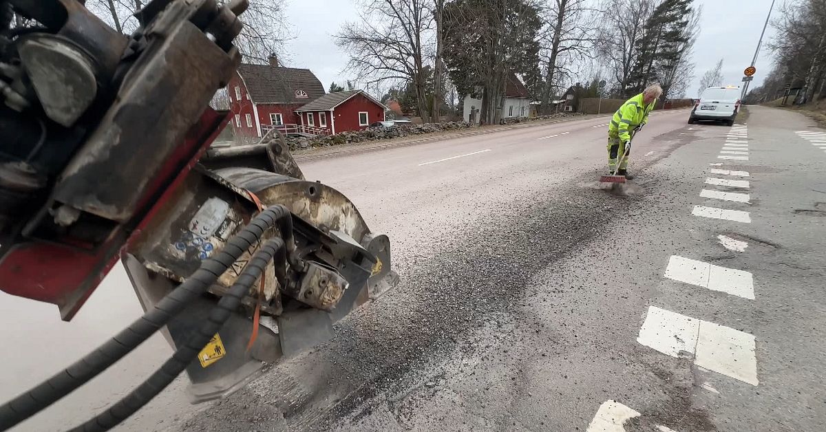 Efter hårda vintern – Kristinehamn använder ny metod för att laga ...