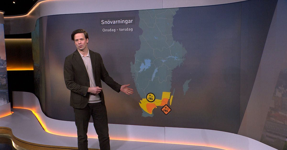 Stökigt väder inleder nya året – 40 minusgrader i norr | SVT Nyheter
