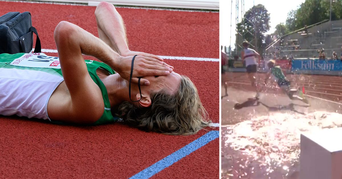 Löpning: Jättedramatiken i 3000 meter hinder – Vidar Johansson faller ...