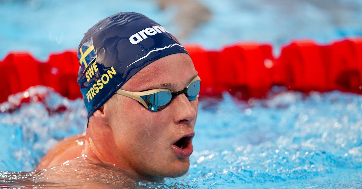 Simning: Erik Persson tog EM-guld på 200 meter bröstsim | SVT Sport