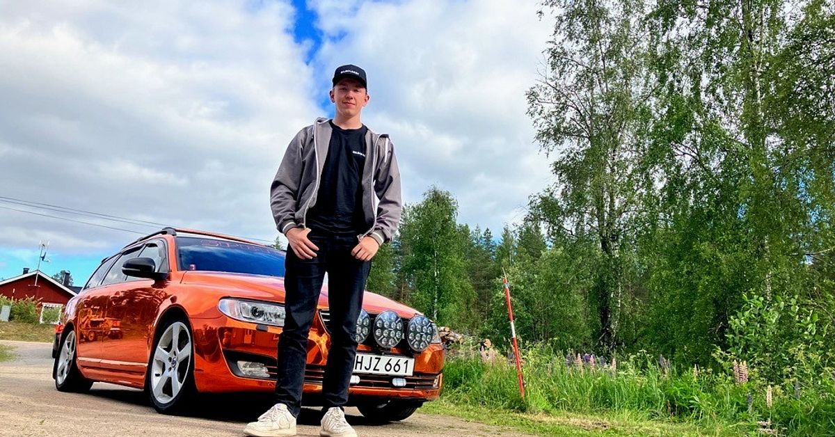 16-årige Axels Volvo V70 är Hälsinglands snyggaste epa | SVT Nyheter