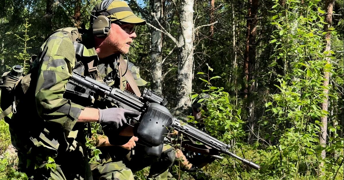 500 soldater i skogarna utanför Söderhamn – övar krig mot ”Occasus ...