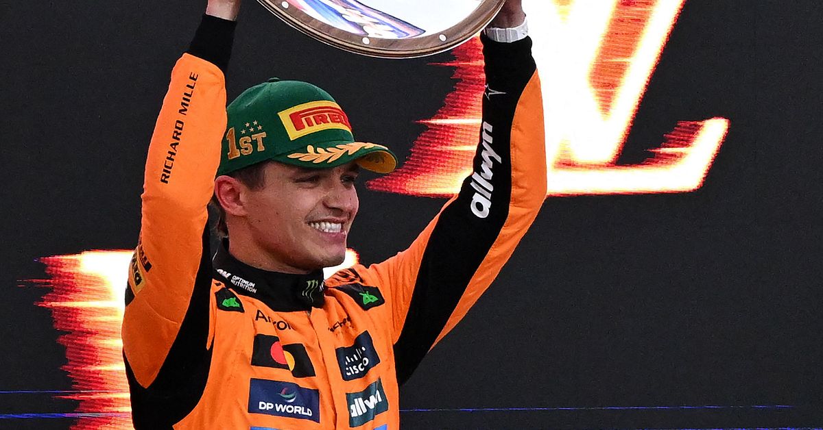 Formel 1: Lando Norris vann stökig Formel 1-premiär | SVT Sport