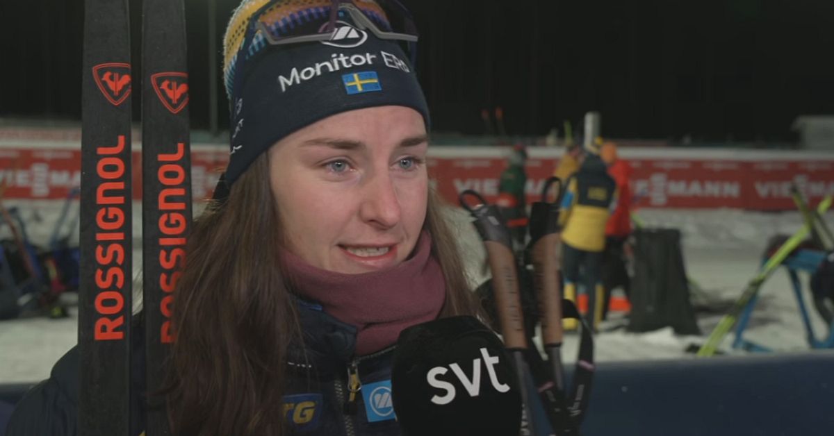 Skidskytte: Sensationen Ella Halvarsson tvåa i tredje ...