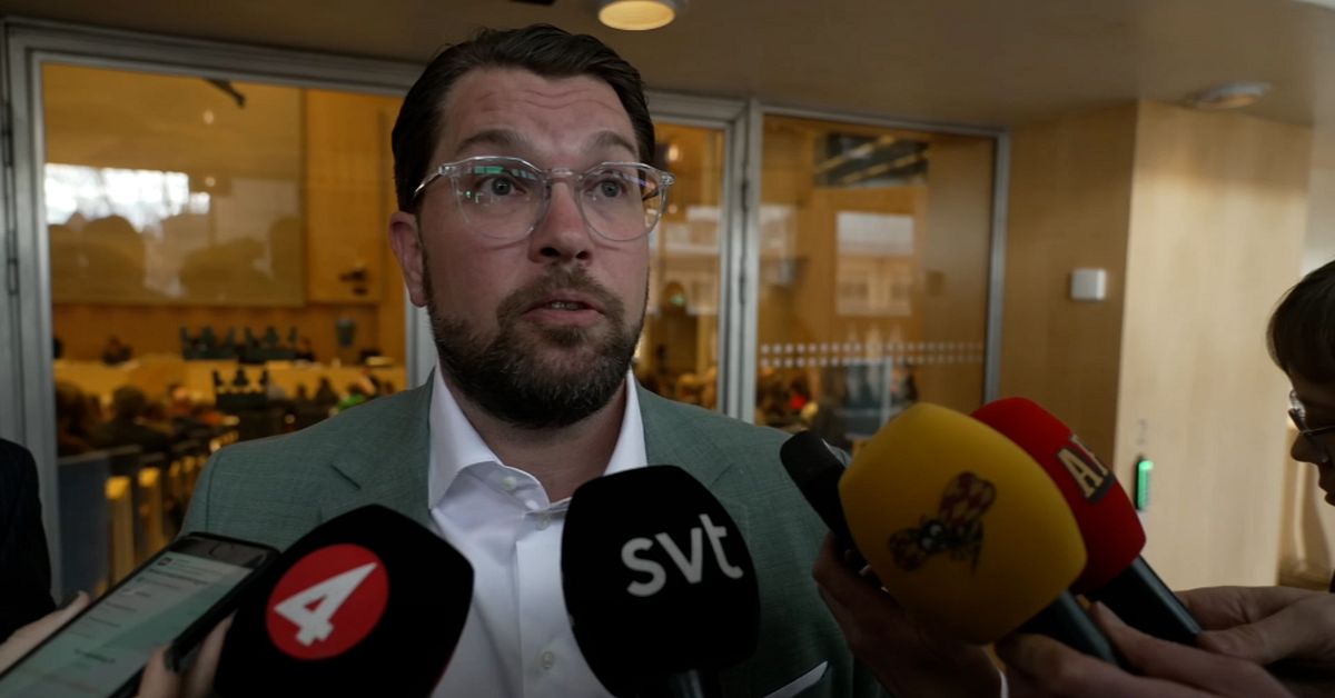 Jimmie Åkesson Sd Det är Bedrövligt Svt Nyheter