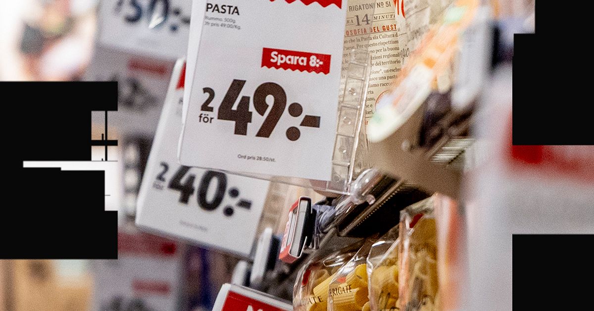 Inflationen ”störtdyker” efter sänkta matpriser | SVT Nyheter