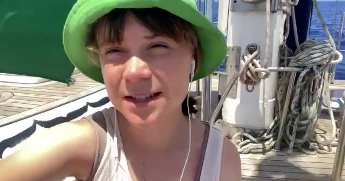 Greta Thunberg: ”De har hotat att stoppa oss med våld” | SVT Nyheter