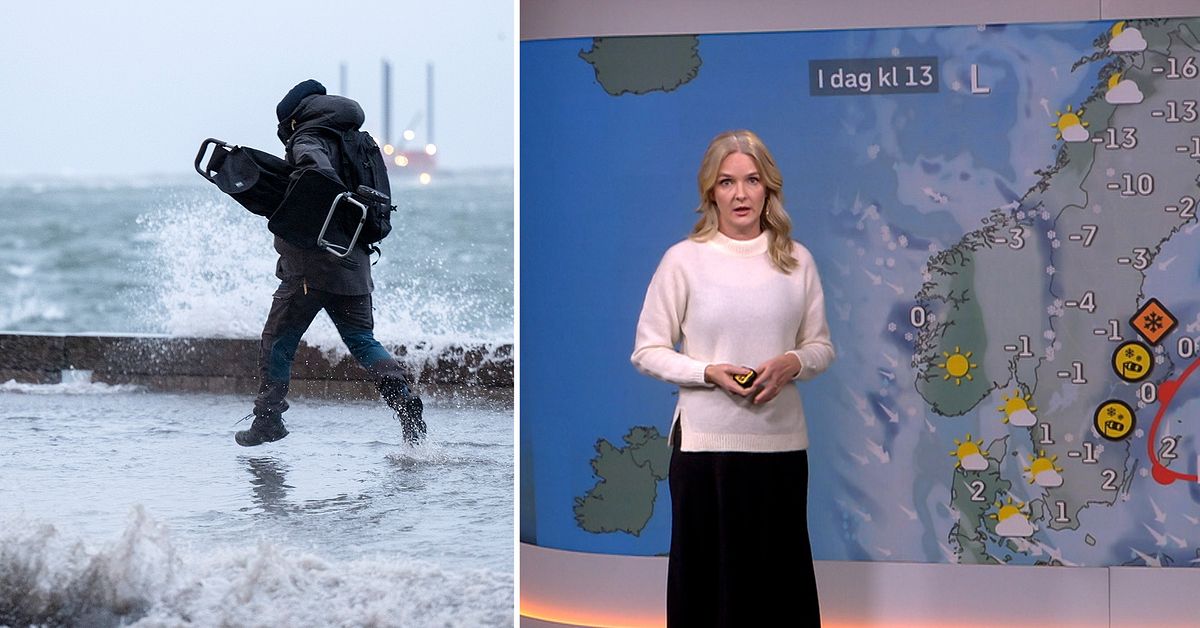 Gul vädervarning över hela Stockholm | SVT Nyheter