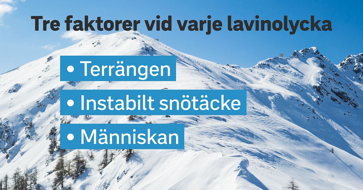 Bra att veta om laviner | SVT Nyheter