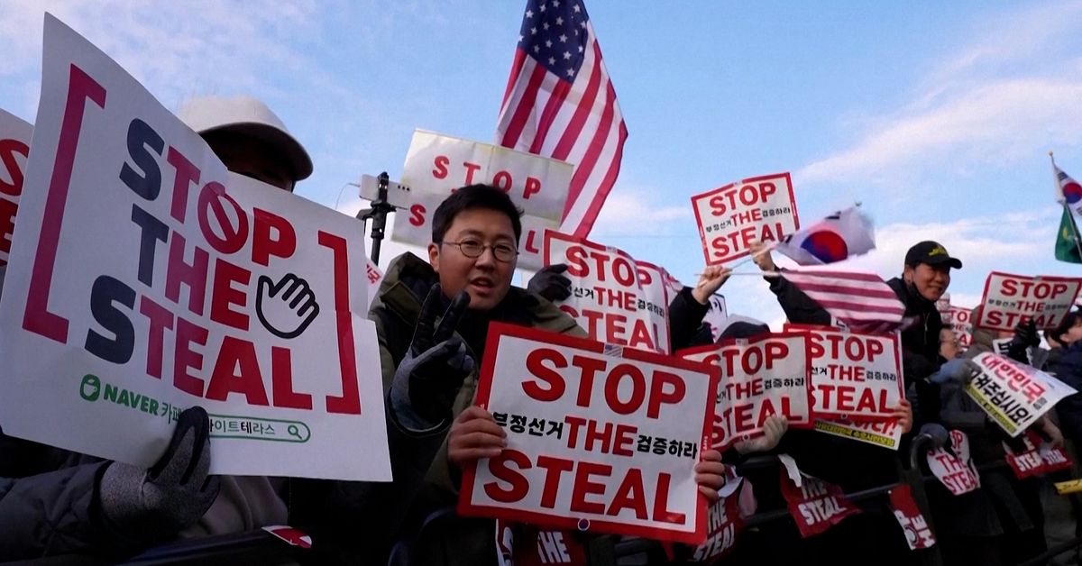 Sydkoreanska demonstranter anammar Trumpsupportrars retorik: ”Hoppas ...