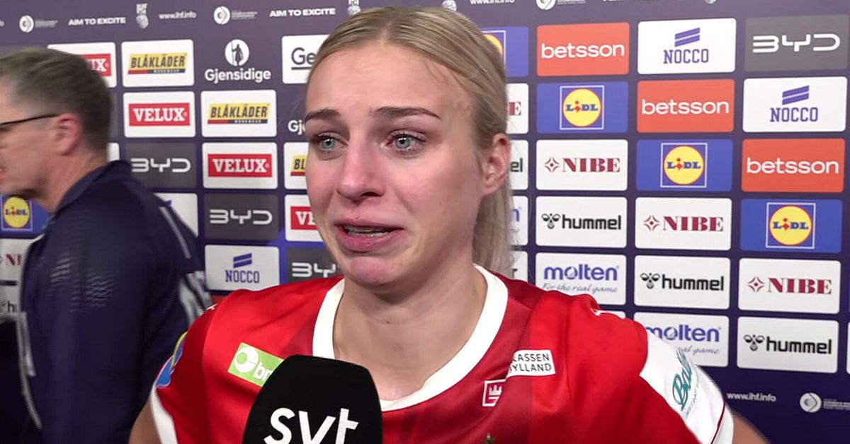 Handboll: Danskan Simone Petersen i tårar efter semifinalförlusten ...