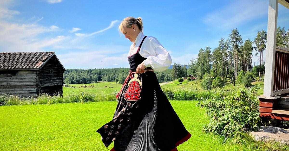 Lisa dansar sin tredje Hälsingehambo i år: ”Otroligt roligt” | SVT Nyheter