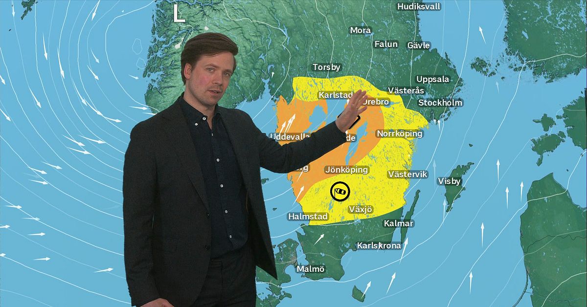 Stormen Dave har dragit in – varningar utökas | SVT Nyheter