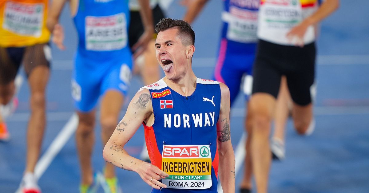 Historisk Ingebrigtsen vann på 1 500 meter | SVT Nyheter