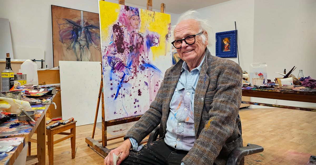 Konstnären Bo Åke, 82, når miljonpublik på Tiktok – följ med bakom ...