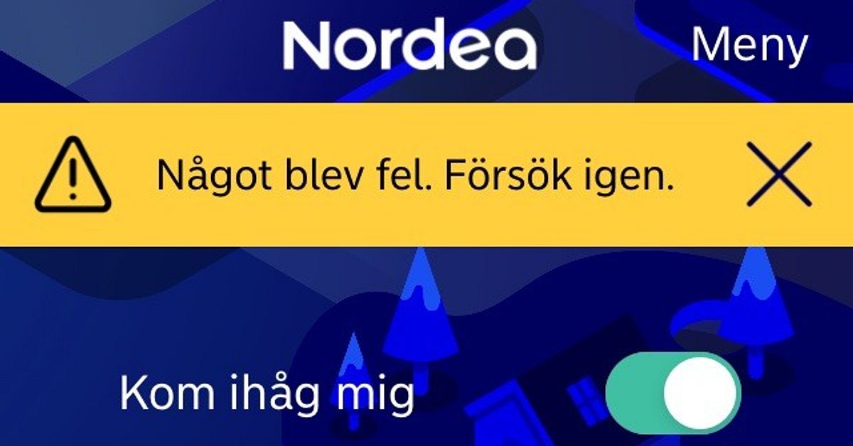Nordeas tjänster fungerar igen efter attack | SVT Nyheter
