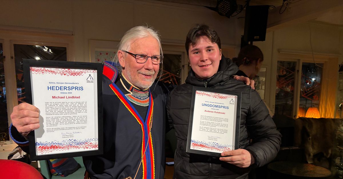 De prisades av Såhkie sameförening: ”Kändes bra” | SVT Nyheter