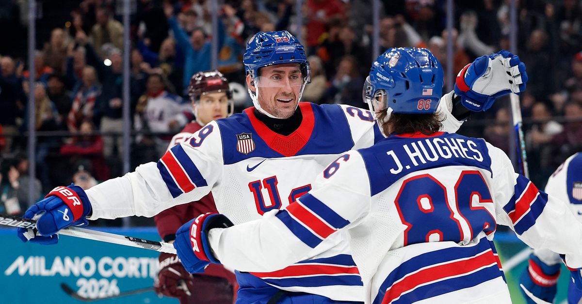 Ishockey: Brock Nelson spelade huvudrollen för USA i premiären ...
