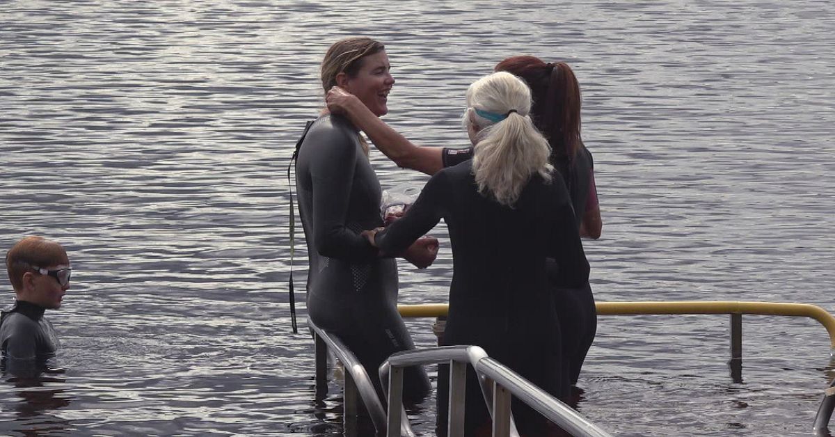 Sju år efter kraschen – Anna Holmlund fullföljde Vansbrosimningen | SVT ...