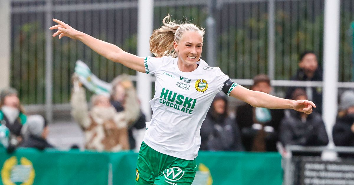Fotboll: Ellen Wangerheim med dubbla mål när Hammarby vann mot Vittsjö | SVT Sport