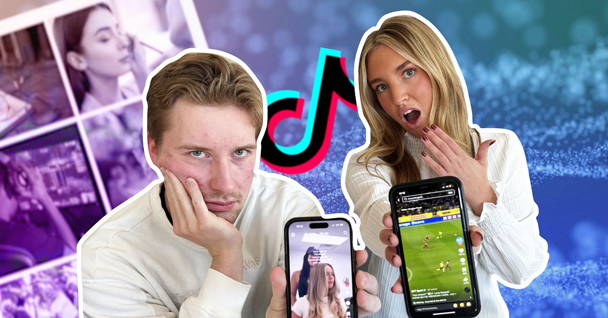 Experiment: Vi byter Tiktok-algoritmer i en vecka | SVT Nyheter