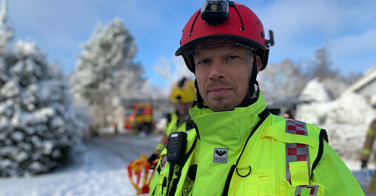 Räddningstjänsten om villabranden i Kungsbacka: ”Det brann kraftigt” | SVT Nyheter