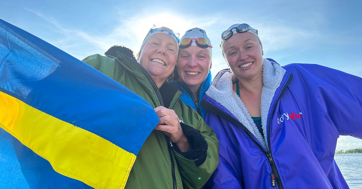 De var först ut att simma över Kvarken – fastland till fastland | SVT ...