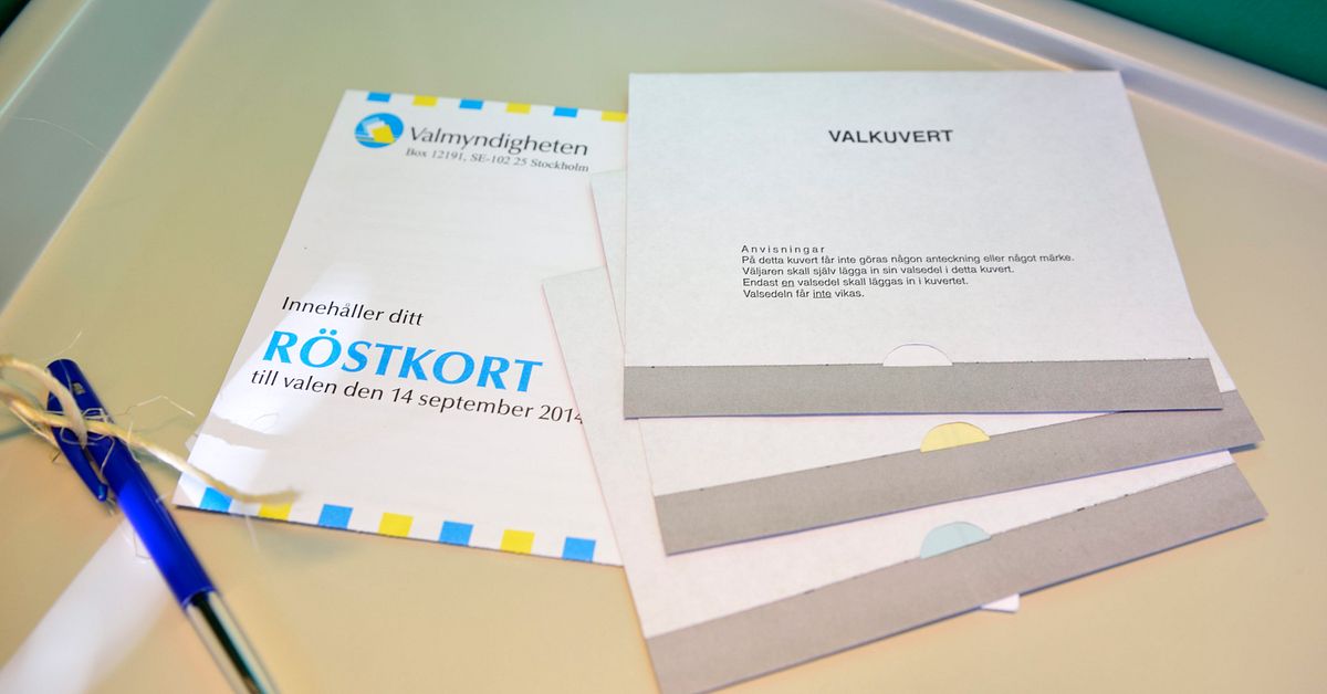 Röstkort skickas digitalt inför valet 2026 | SVT Nyheter
