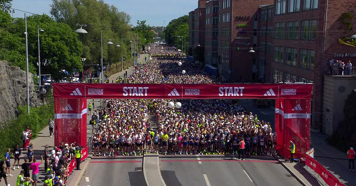 Här går starten i Stockholm Marathon 2026 | SVT Nyheter