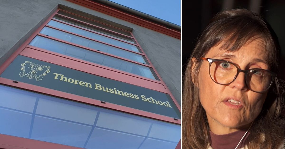 SVT:s reporter om kritiken mot Thoren Business School i Växjö | SVT Nyheter