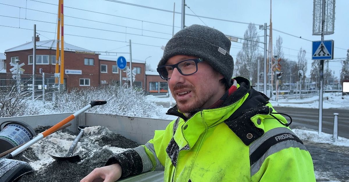 Parkarbetaren Carl i Skurup om snöovädret: ”Härligt att vara ute” | SVT ...