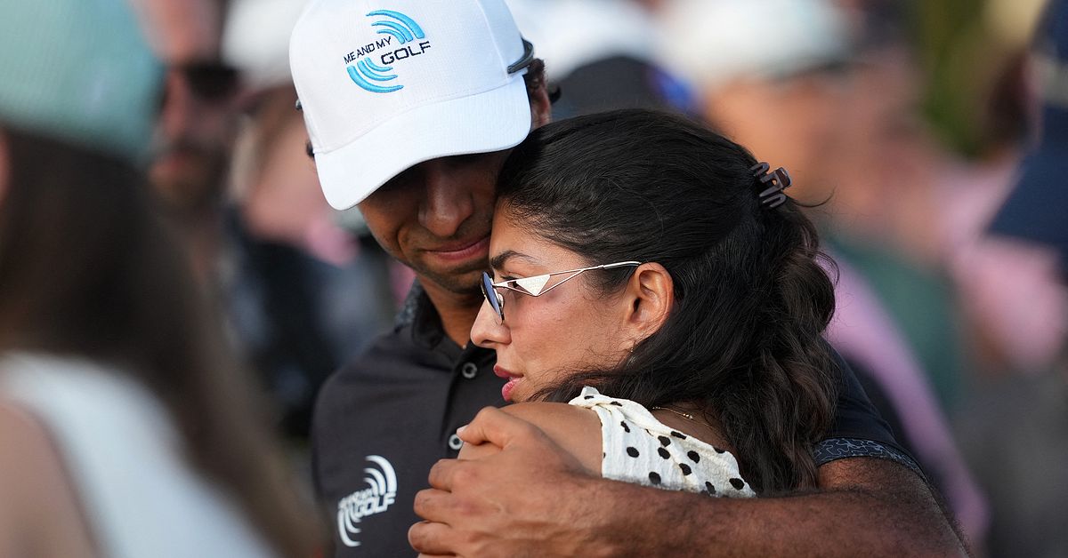 Aaron Rai hyllar frun efter historiska PGA Championship-segern | SVT ...