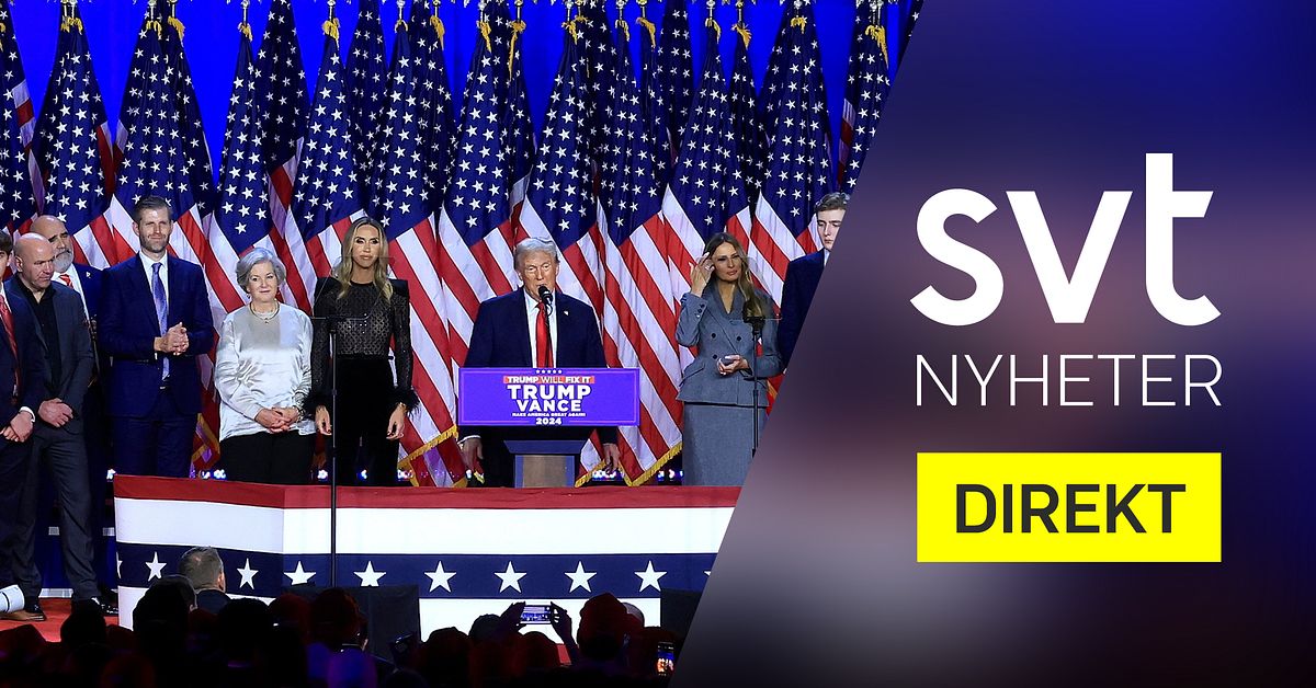 Trump vinner valet – USA-val 2024 – följ senaste nytt | SVT Nyheter