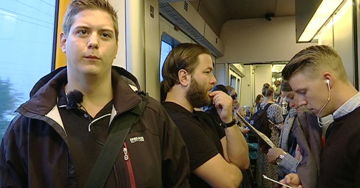 Tågpendlare får stå som packade sillar | SVT Nyheter