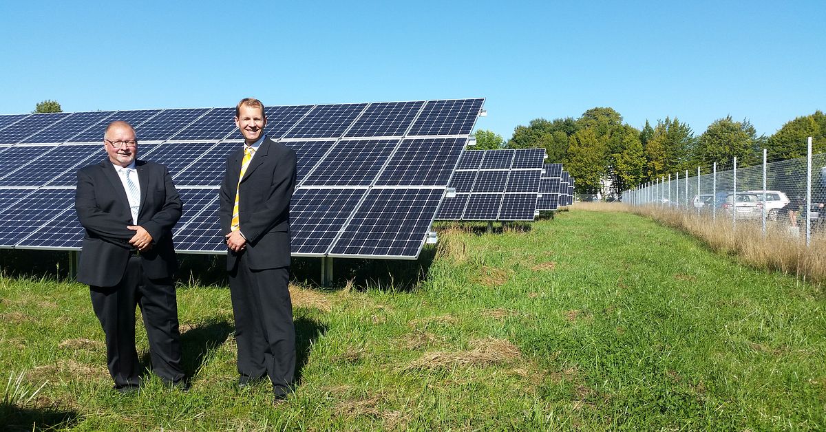 Solig invigning av solcellspark | SVT Nyheter