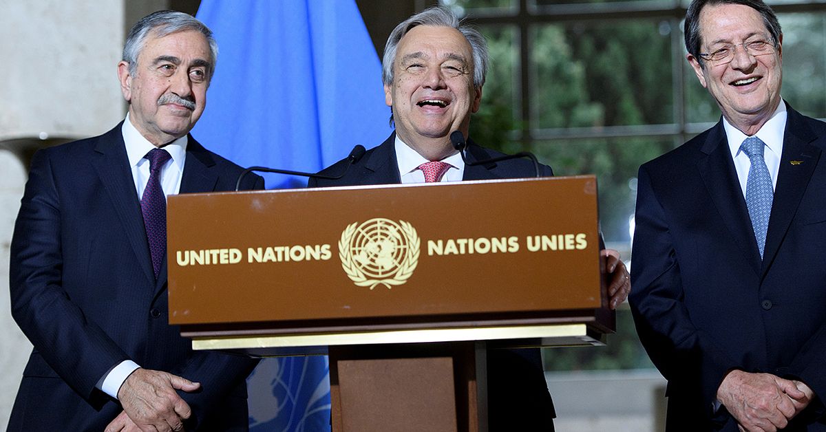 FN-chefen hoppfull om enat Cypern | SVT Nyheter