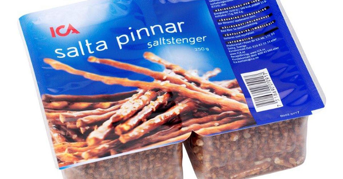 Ica återkallar salta pinnar | SVT Nyheter