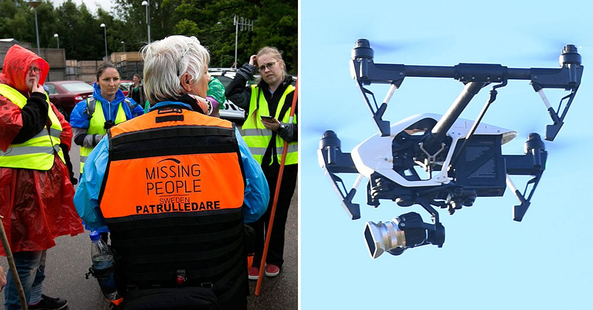 Missing People vill söka med drönare | SVT Nyheter