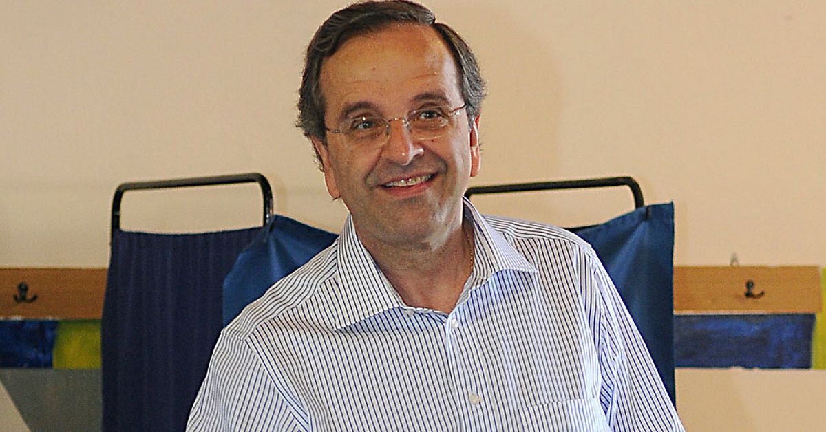 Ny demokrati segrade i grekisk valrysare | SVT Nyheter