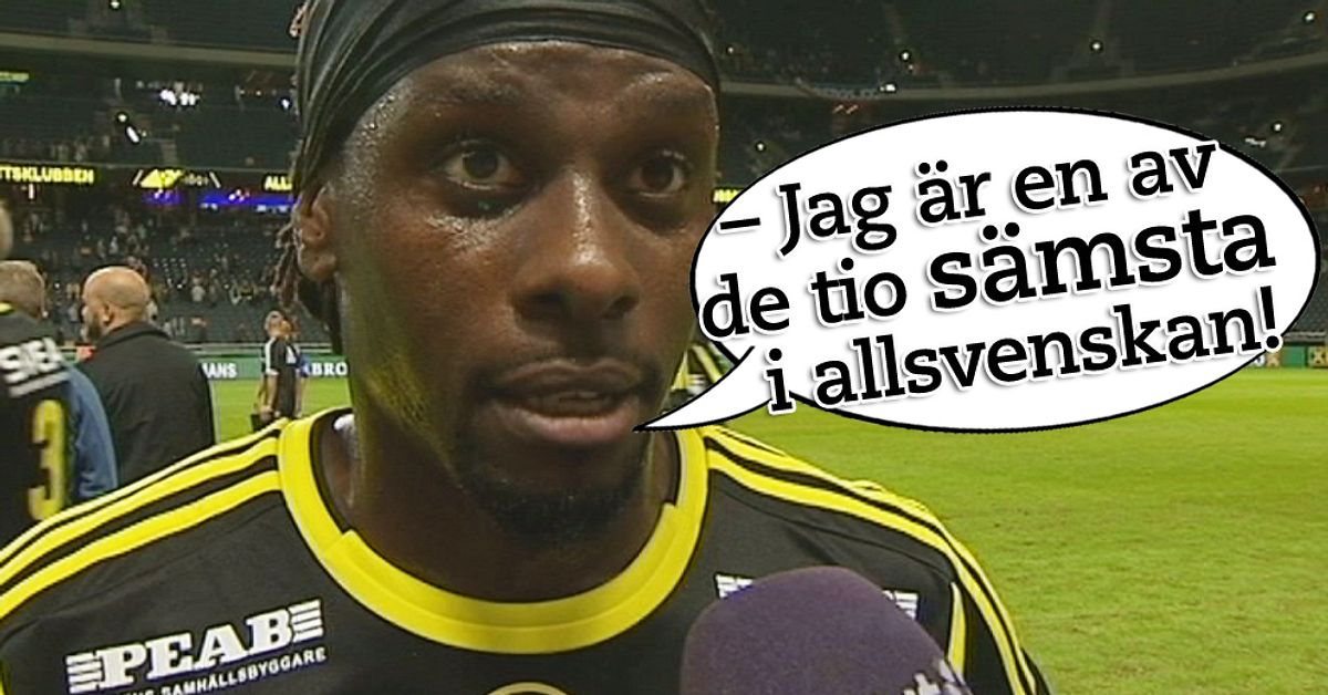 Sport: Mutumba: Jag är en av de tio sämsta i allsvenskan | SVT Sport