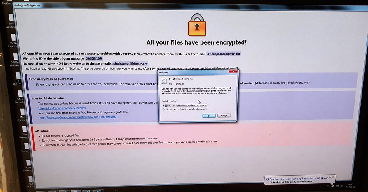 Förening hackad: ”Vi betalar inga 36.000” | SVT Nyheter