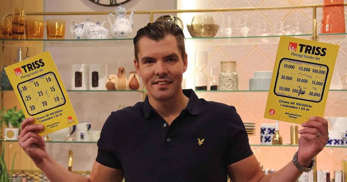 Johan från Boden skrapade fram 1,2 miljoner | SVT Nyheter