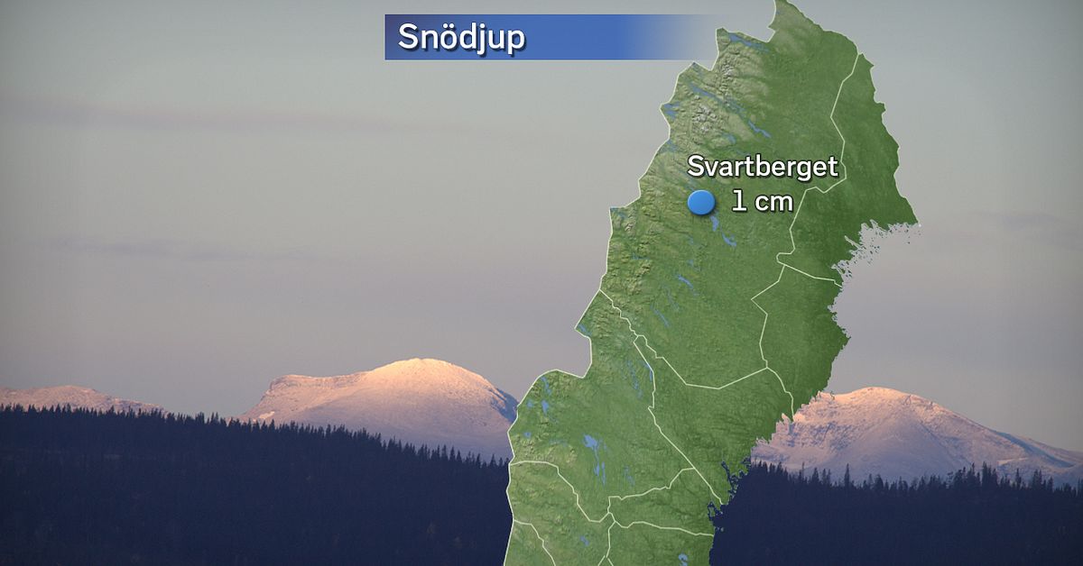 Första uppmätta snödjupet | SVT Nyheter