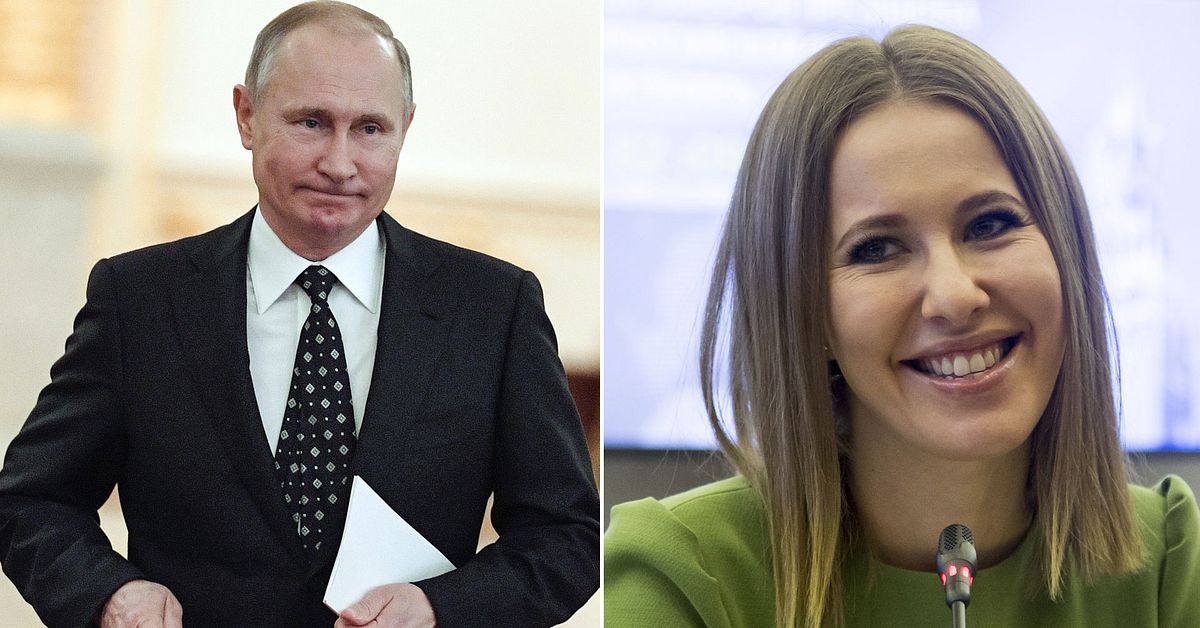 Ryska presidentkandidaten: ”Självklart vinner Putin” | SVT Nyheter