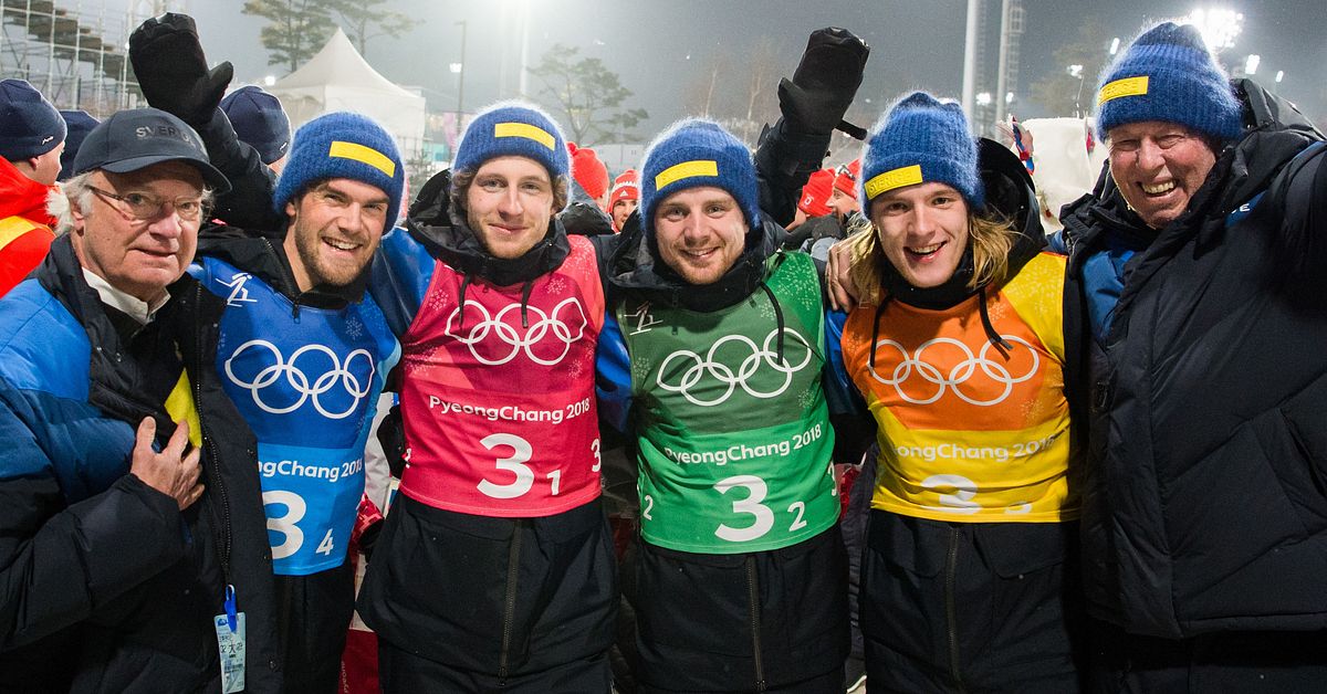 Vintersport: Svenska utklassningen – tog OS-guld i stafetten | SVT Sport